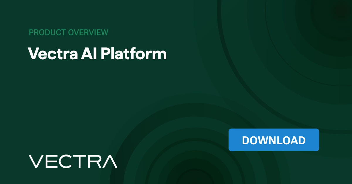 Inside the Vectra Al Platform Technology Overview