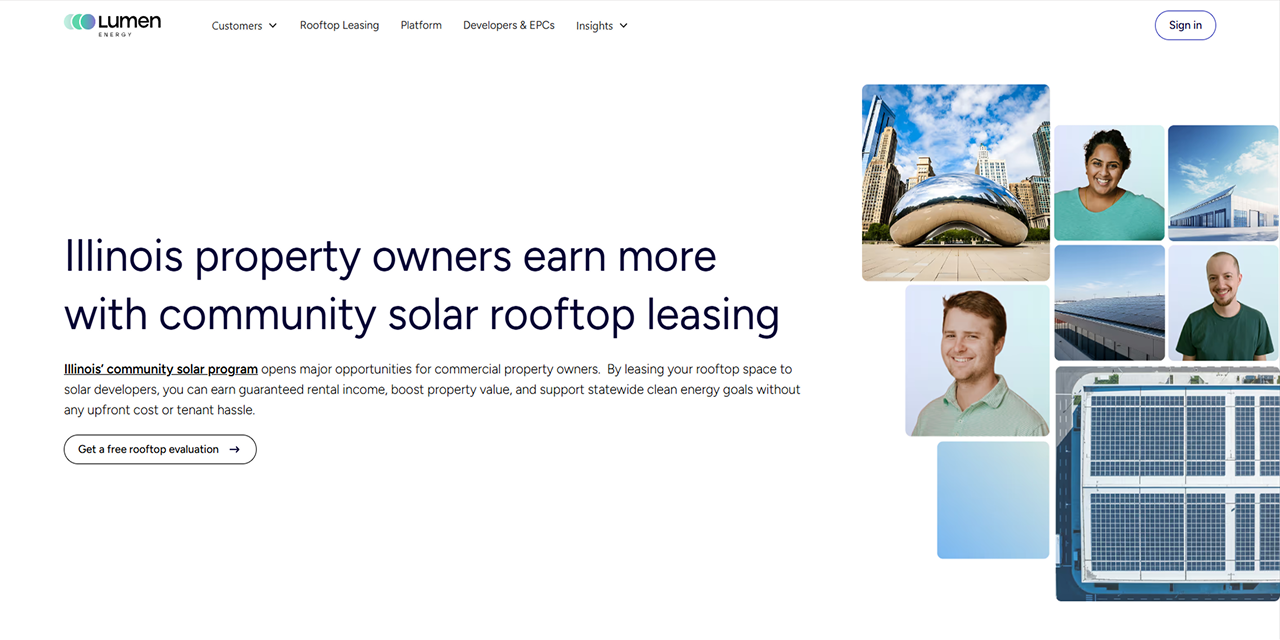 IL Community Solar Rooftop Leasing for CRE Owners | Lumen Energy