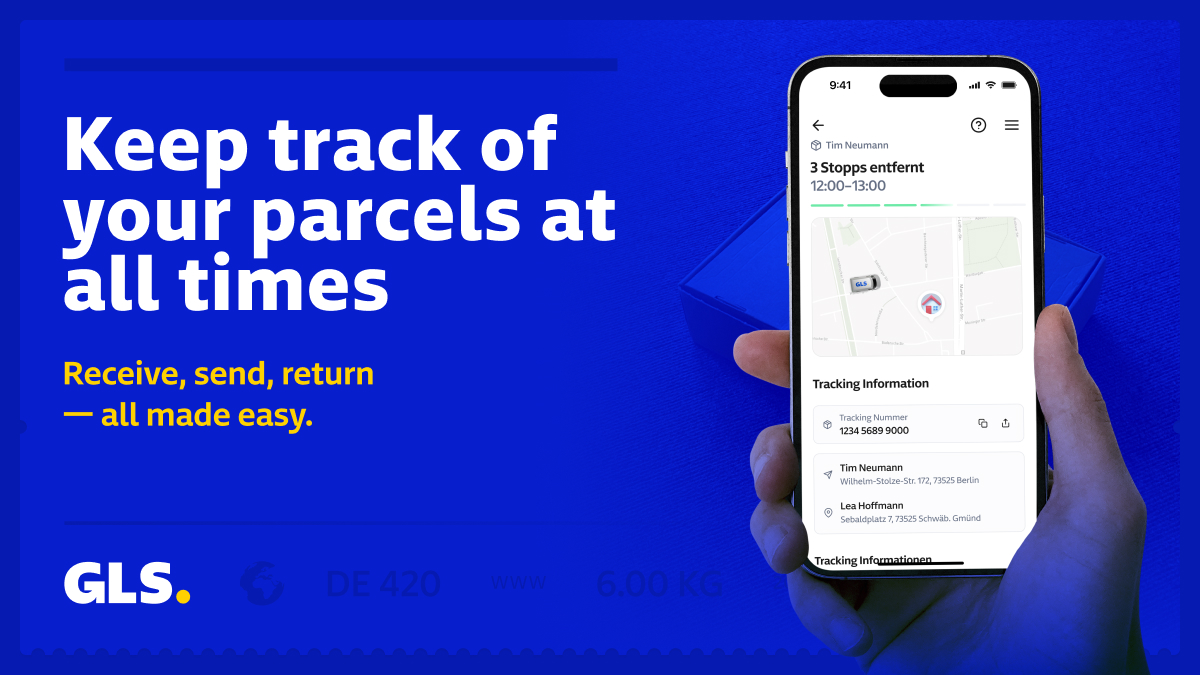 📦 GLS Parcel App – Keep track of your parcels at all times