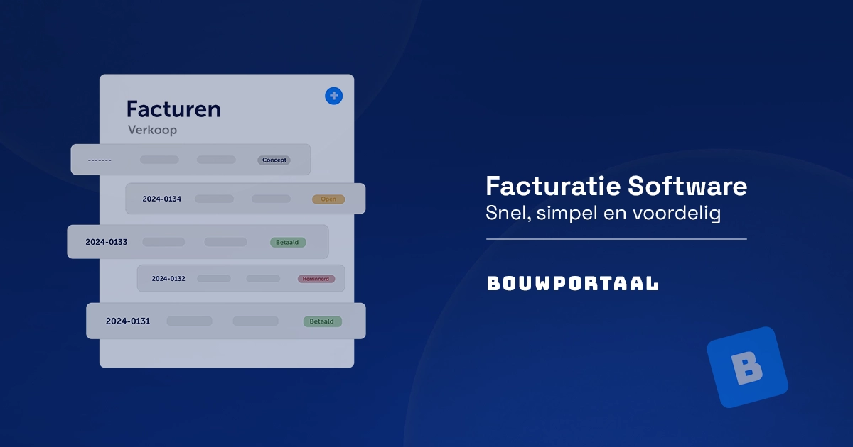 Simpele Facturatie Software Bouwportaal