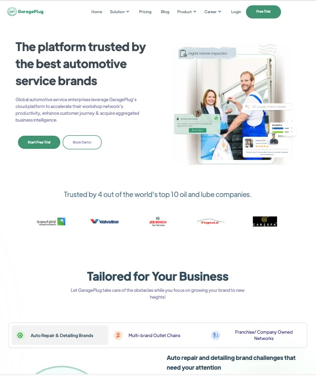 GaragePlug | #1 Workshop Management Software