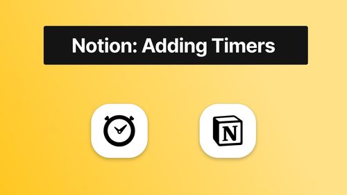How to add timers in Notion (2024 Guide)