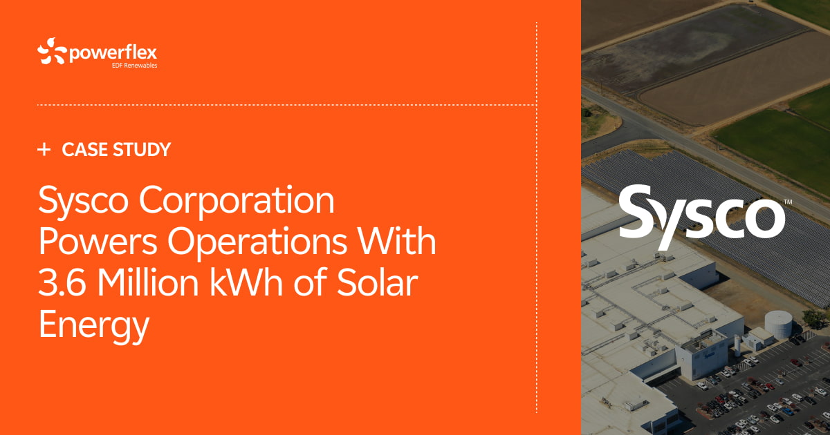 Sysco Renewable Energy Case Study | PowerFlex