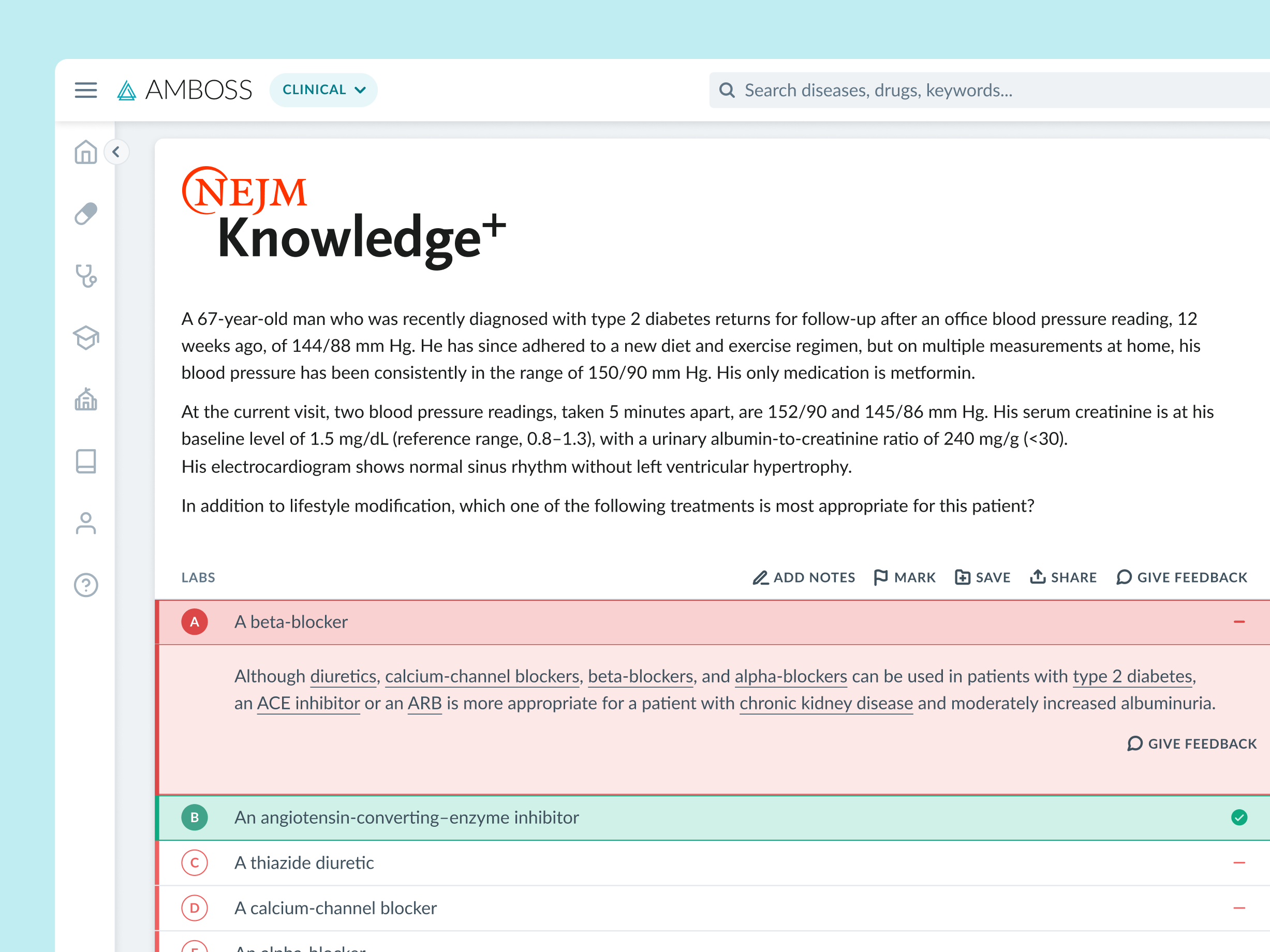 New: NEJM Knowledge+ now on AMBOSS