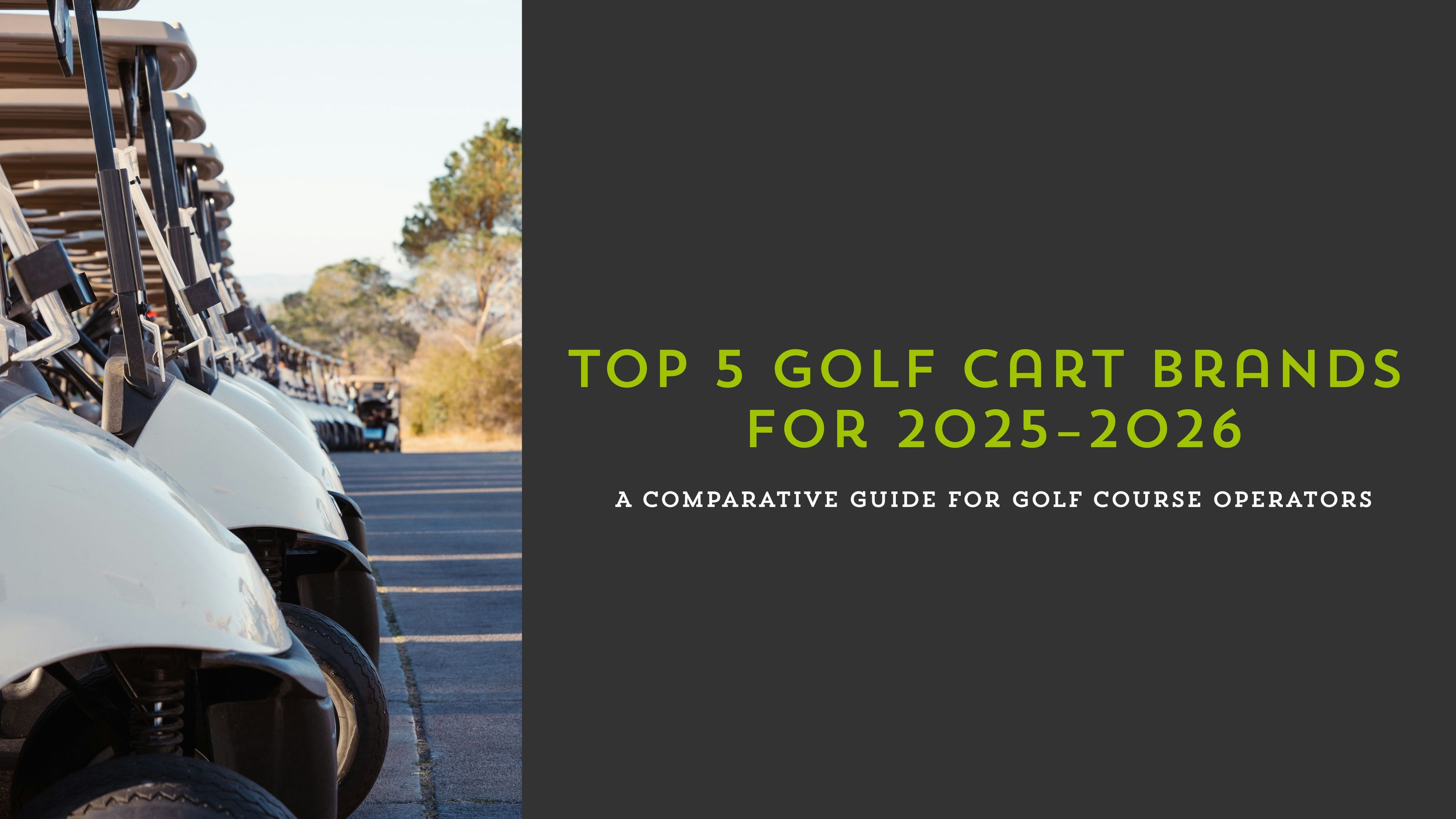 Top 5 Golf Cart Brands for 2025–2026: A Comparative Guide for Golf ...