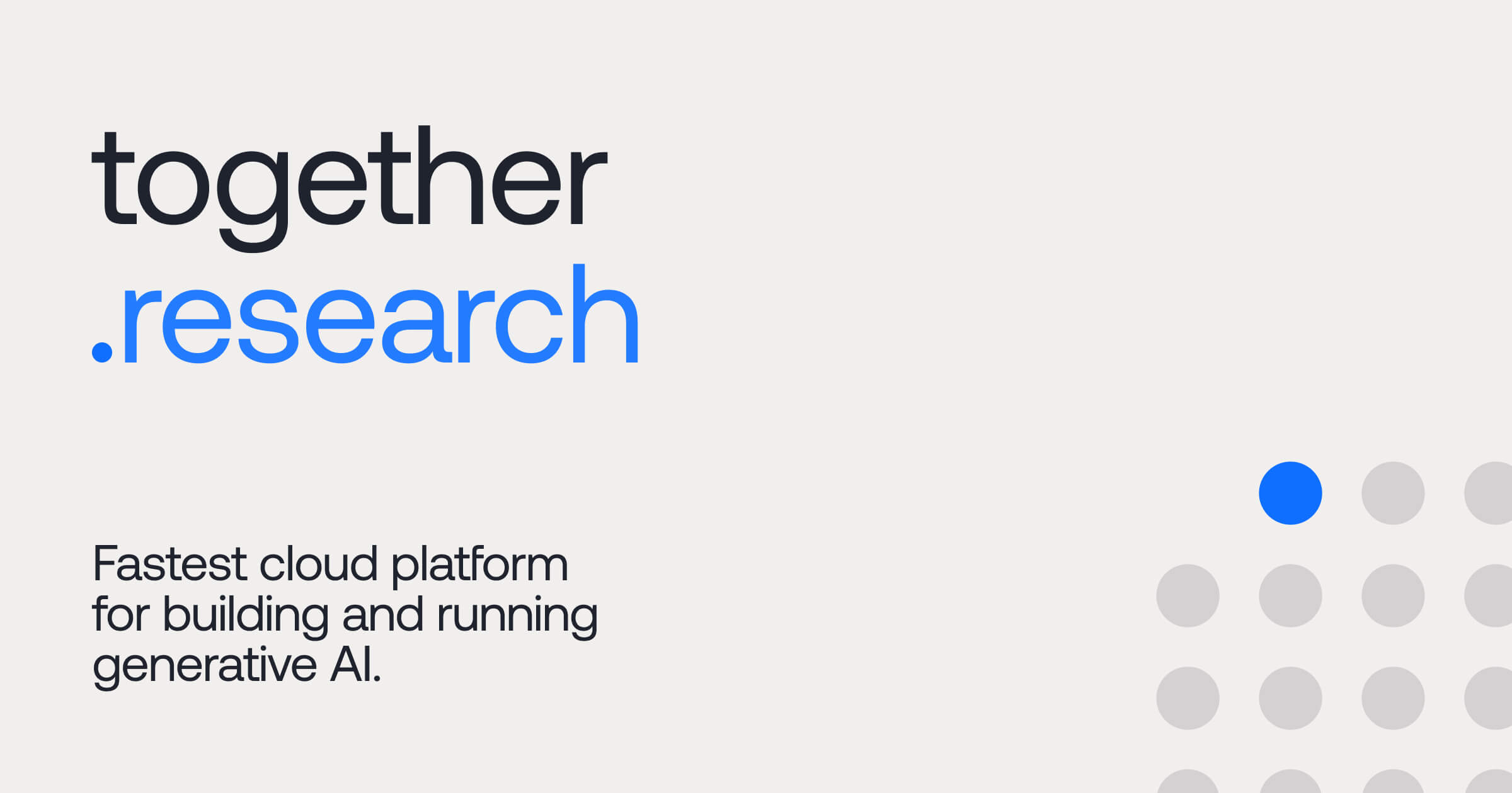 Open-source Research: Models, Datasets, and Optimizations | Together AI