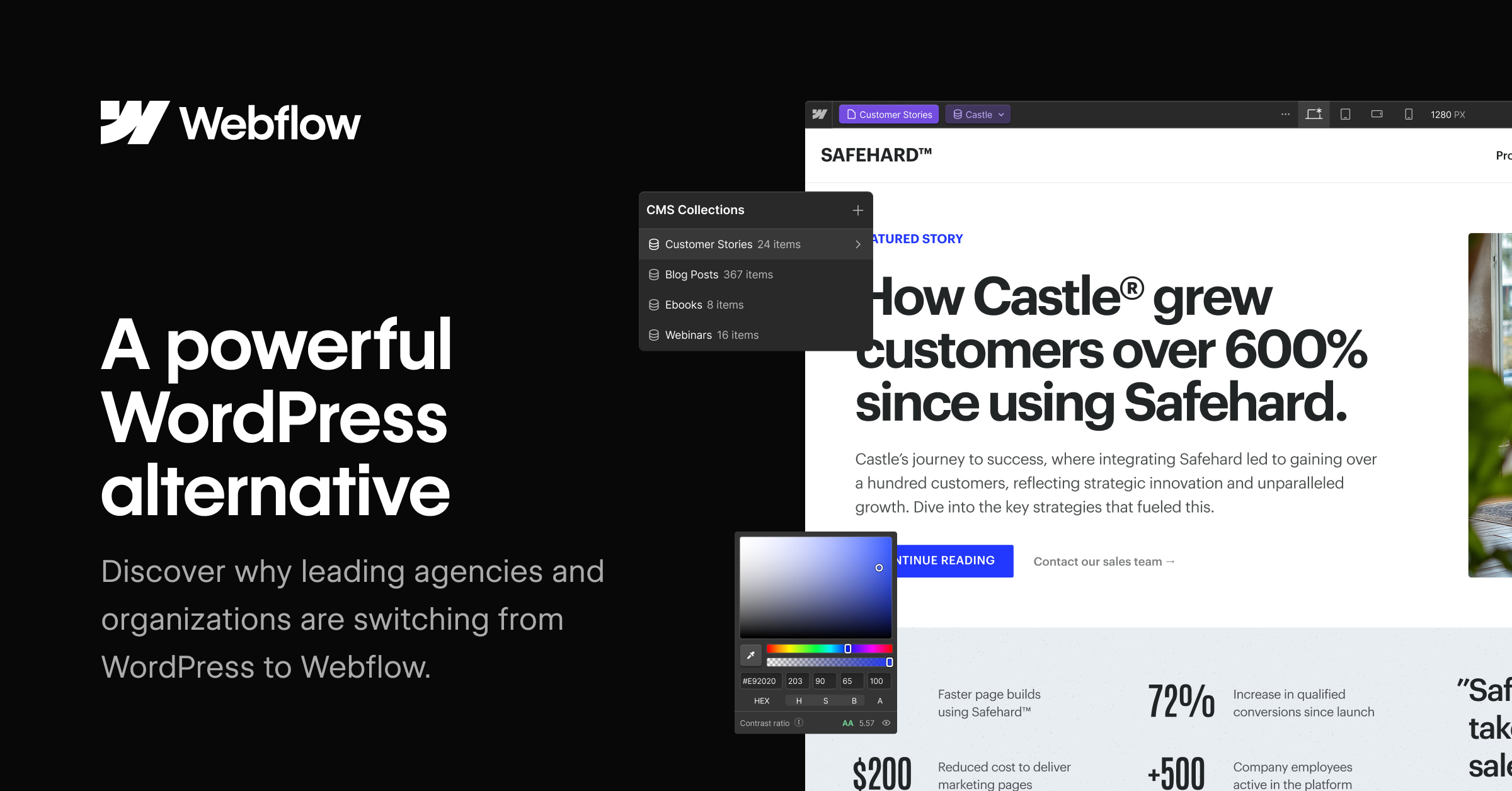 A powerful WordPress alternative | Webflow