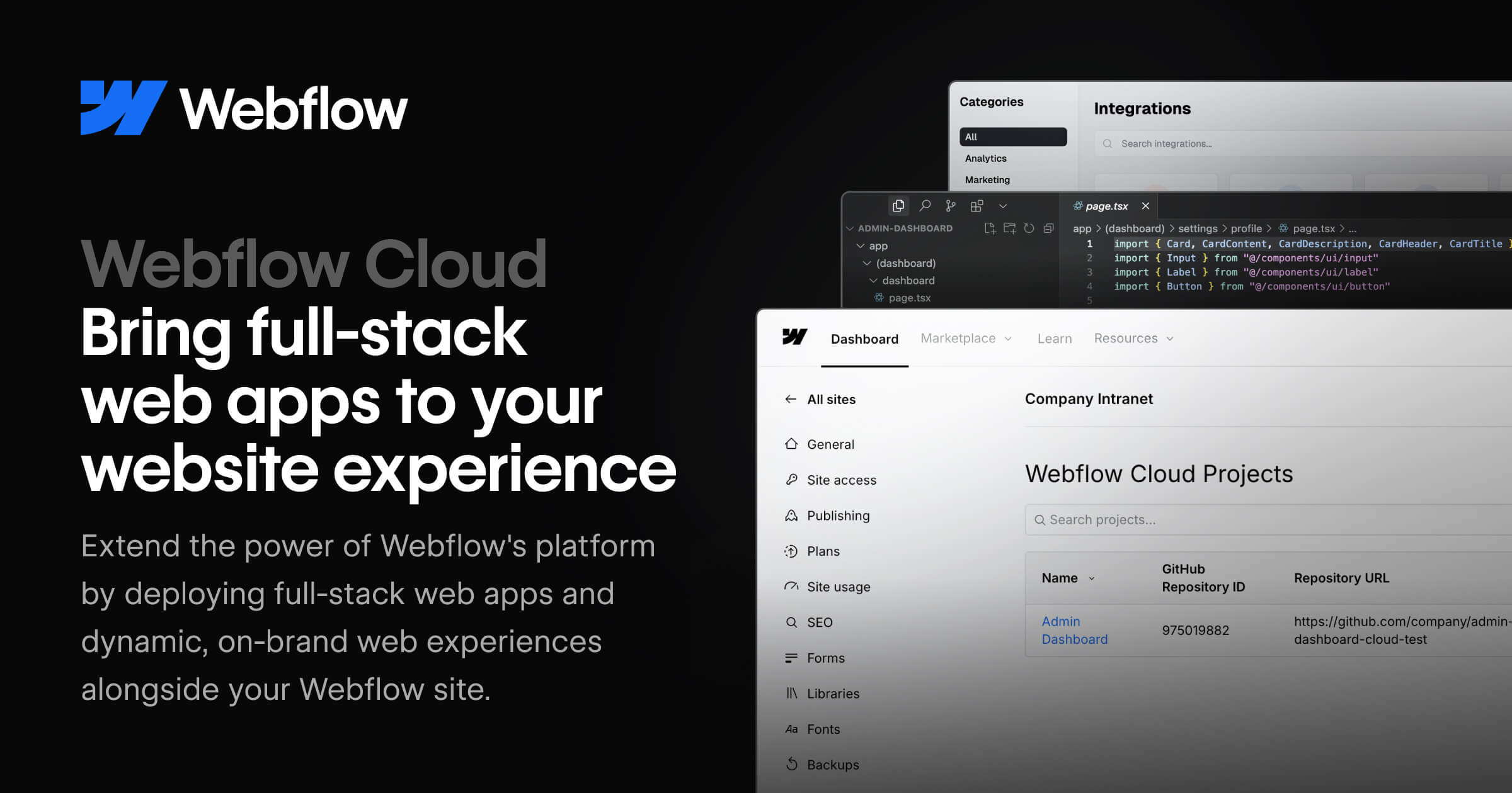 Webflow Cloud | Deploy full-stack apps