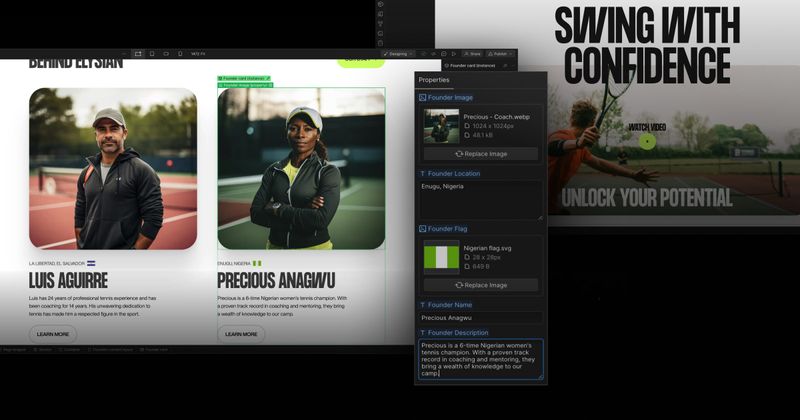 Components can now be used in Collection Lists | Webflow Updates