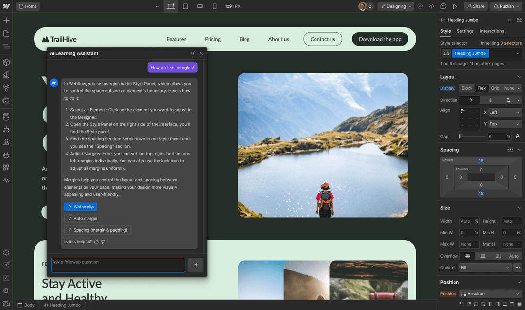 Introducing Webflow's AI Site Builder | Webflow Updates