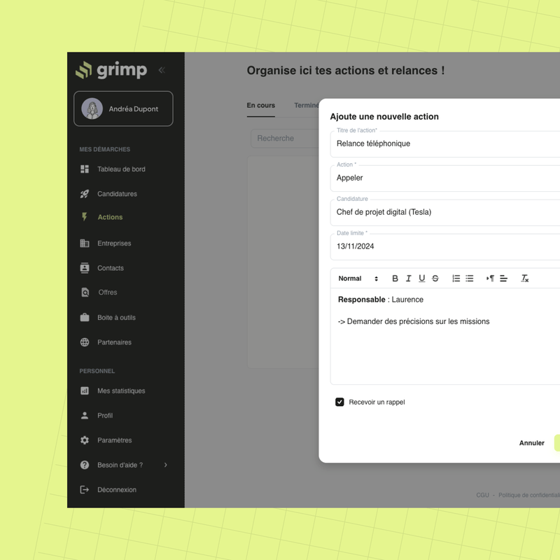 Candidater efficacement │ Grimp