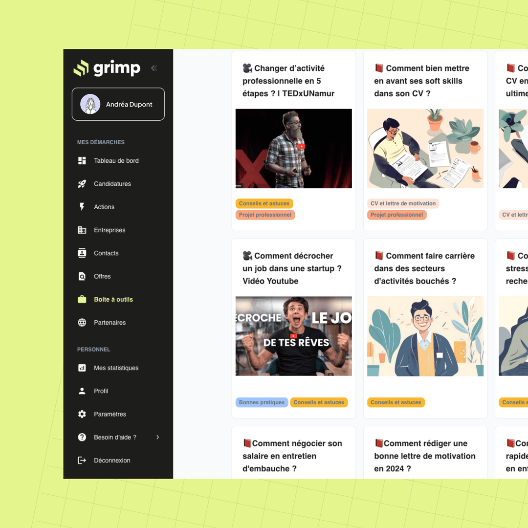 Candidater efficacement │ Grimp