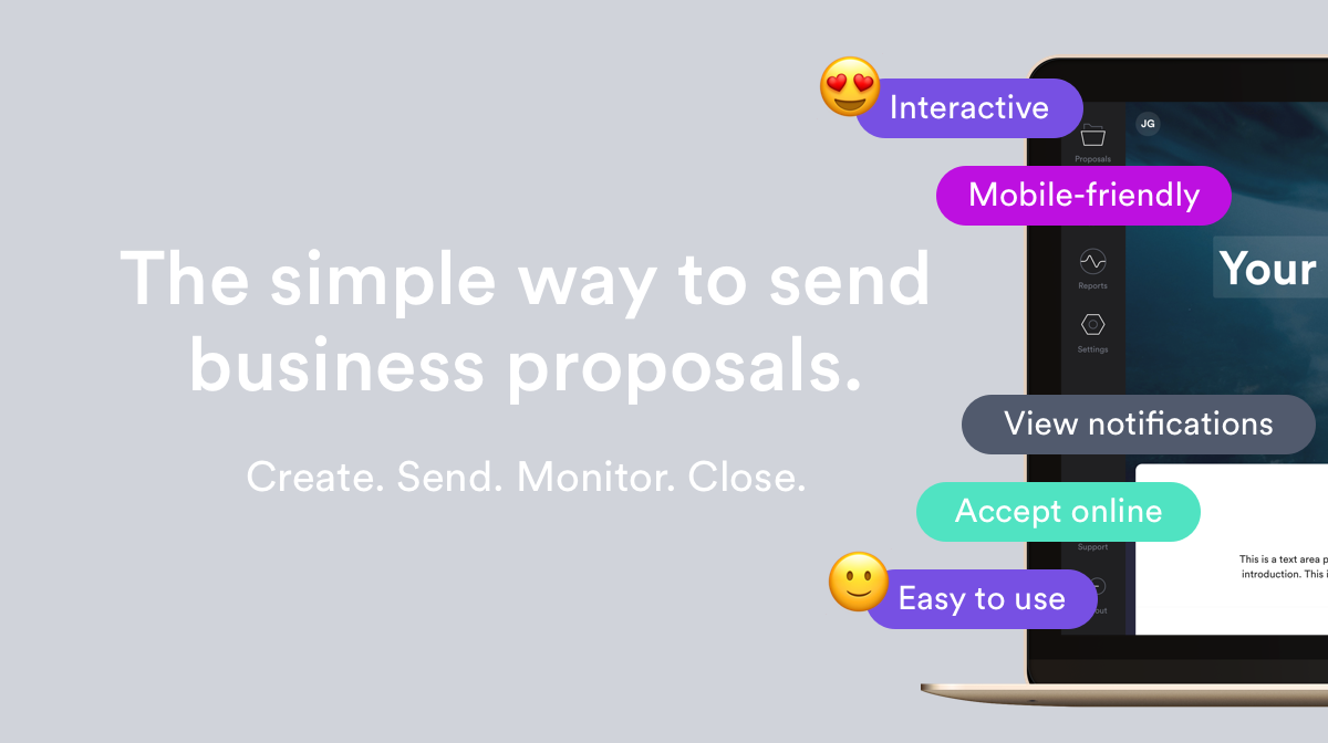 Proposales™ — The modern way to send proposals & agreements