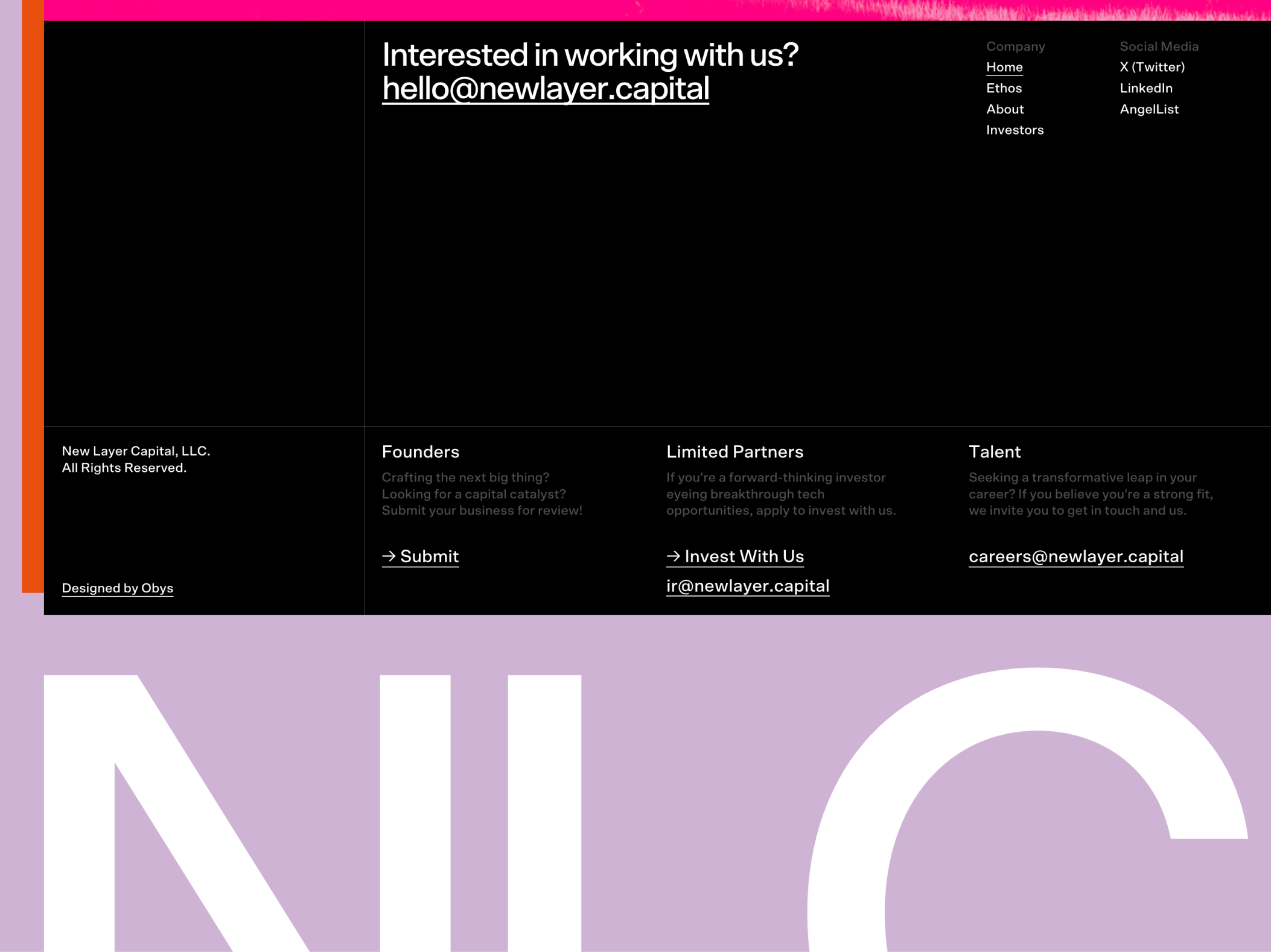 Footer | New Layer Capital