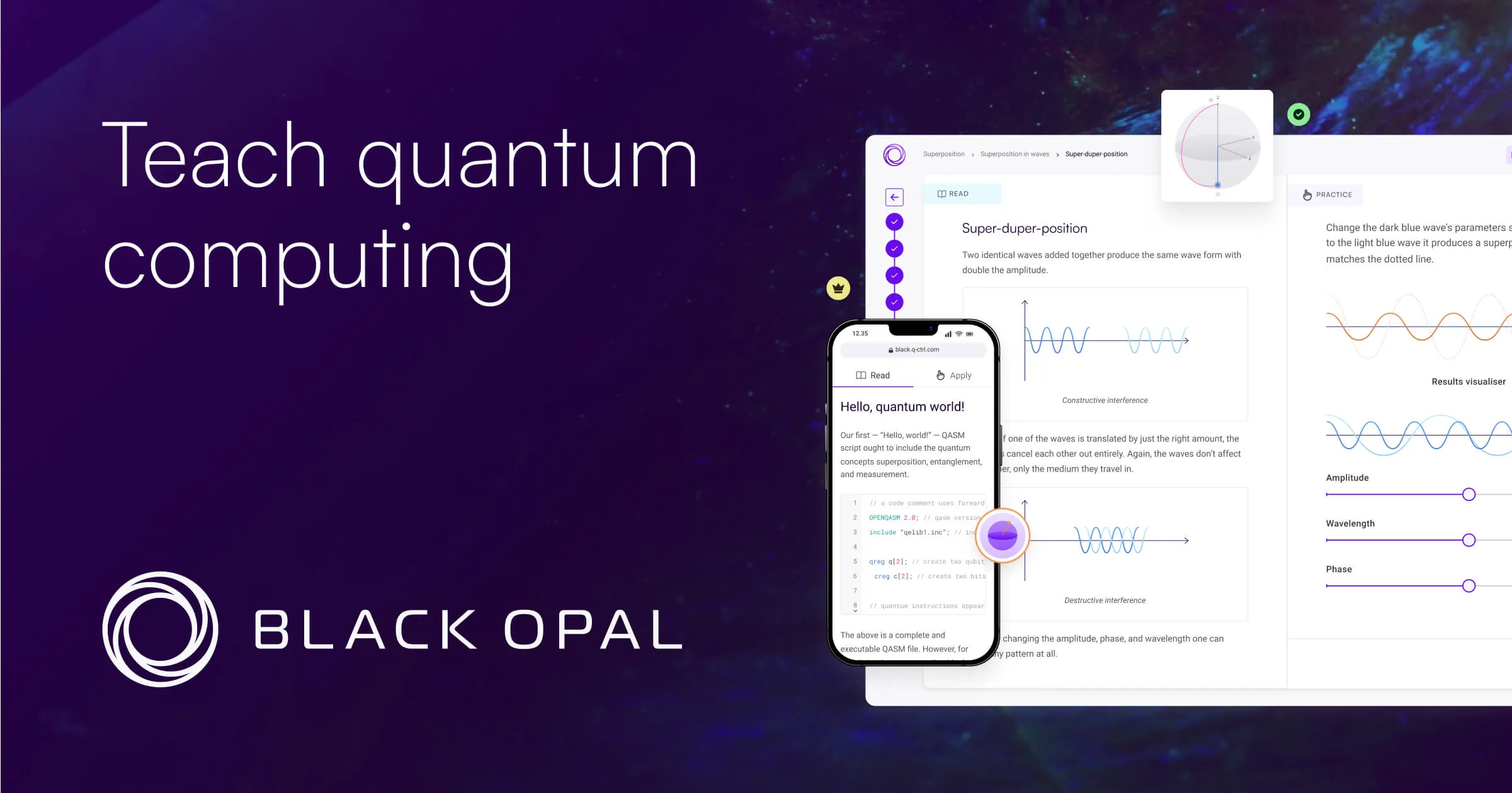 Interactive Quantum Curriculum for Educators | Q-CTRL