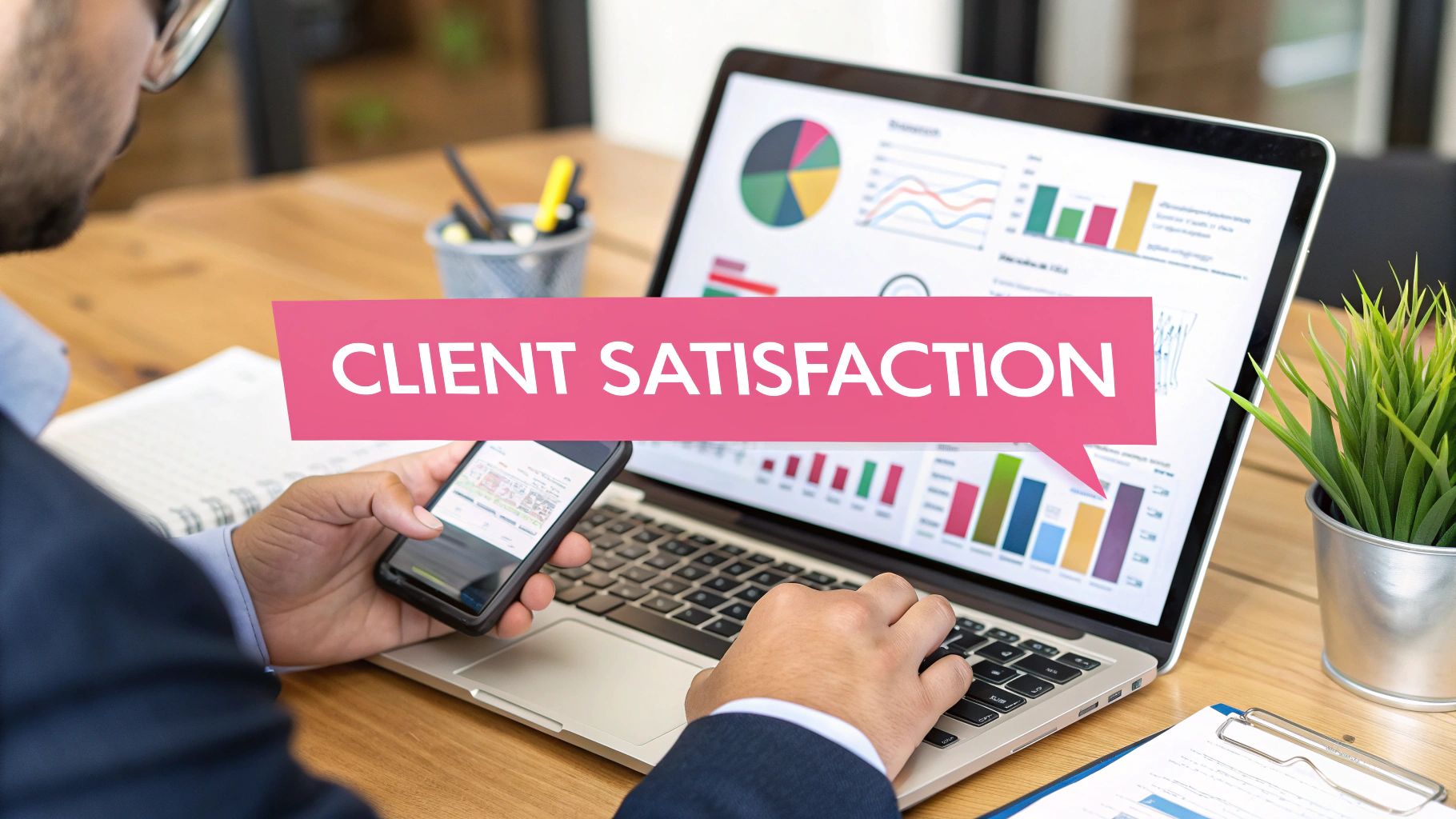 Measuring Client Satisfaction for Business Growth - Testimonial Donut