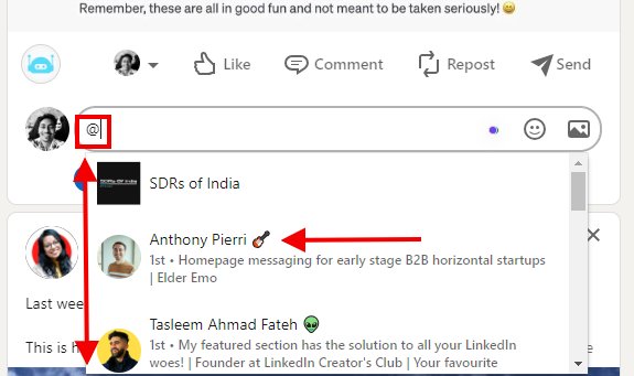How to Tag Someone on Linkedin - Before & After Posting [Fastest Way]