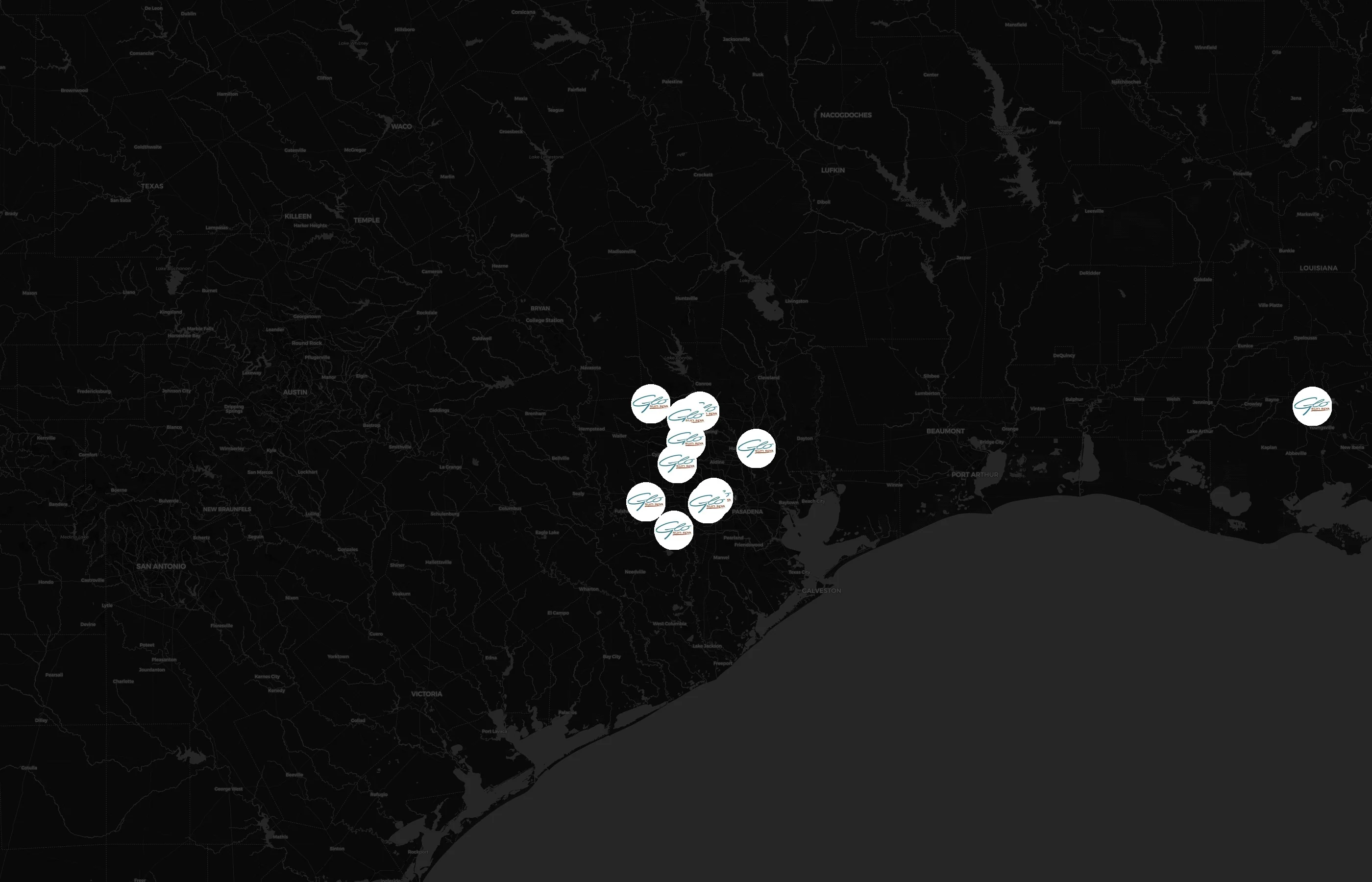 How many Glo Sun Spa are there in the United States of America?