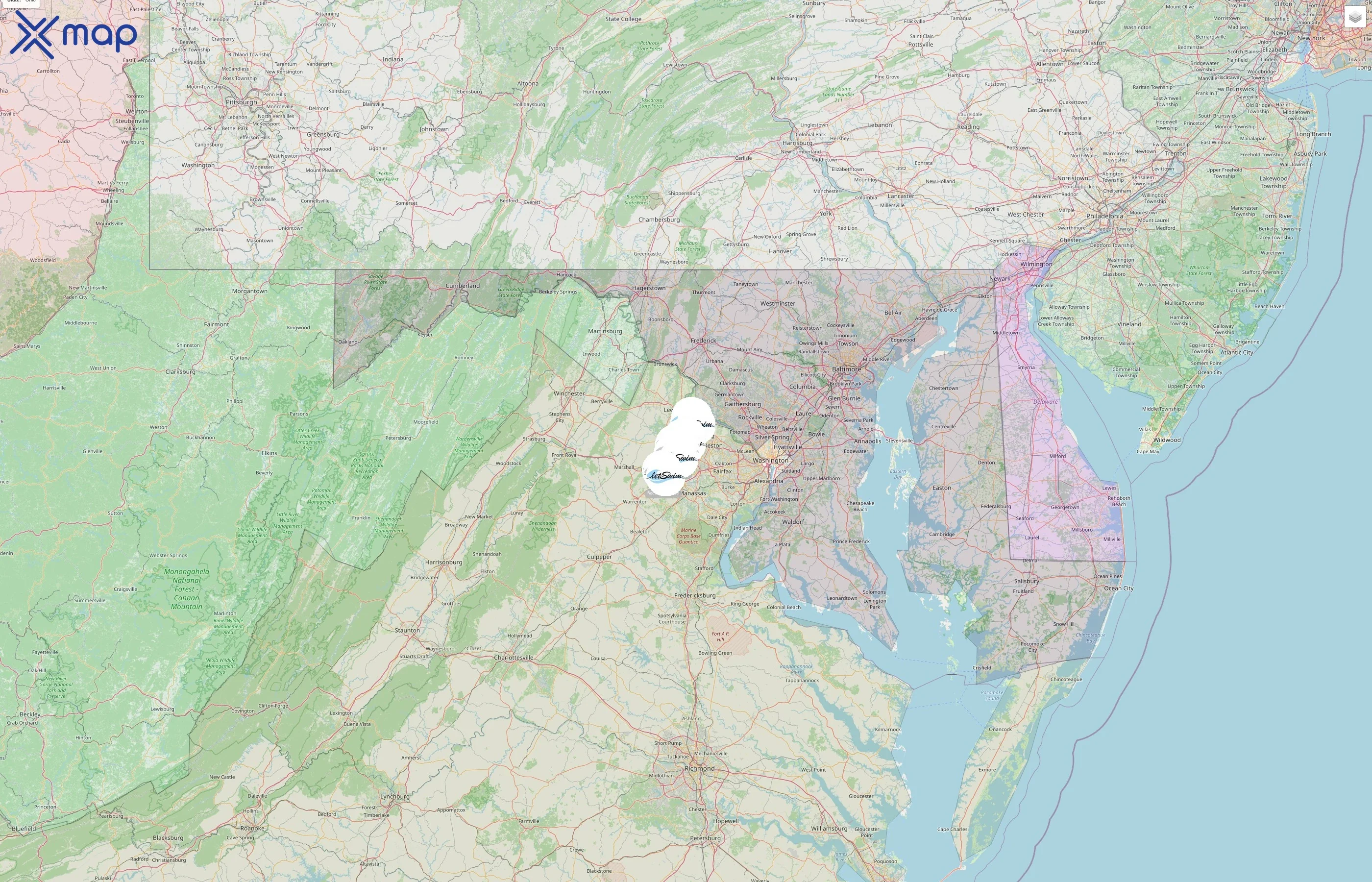 How many LetSwim are there in the United States of America?
