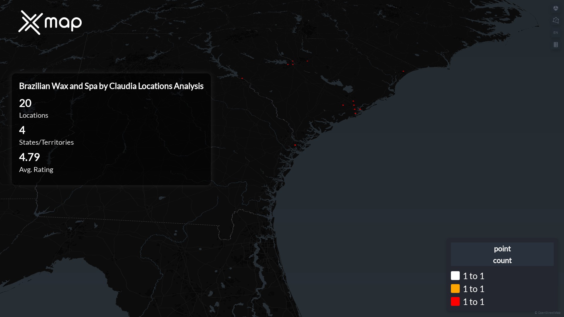 How many Brazilian Wax and Spa by Claudia are there in the United ...