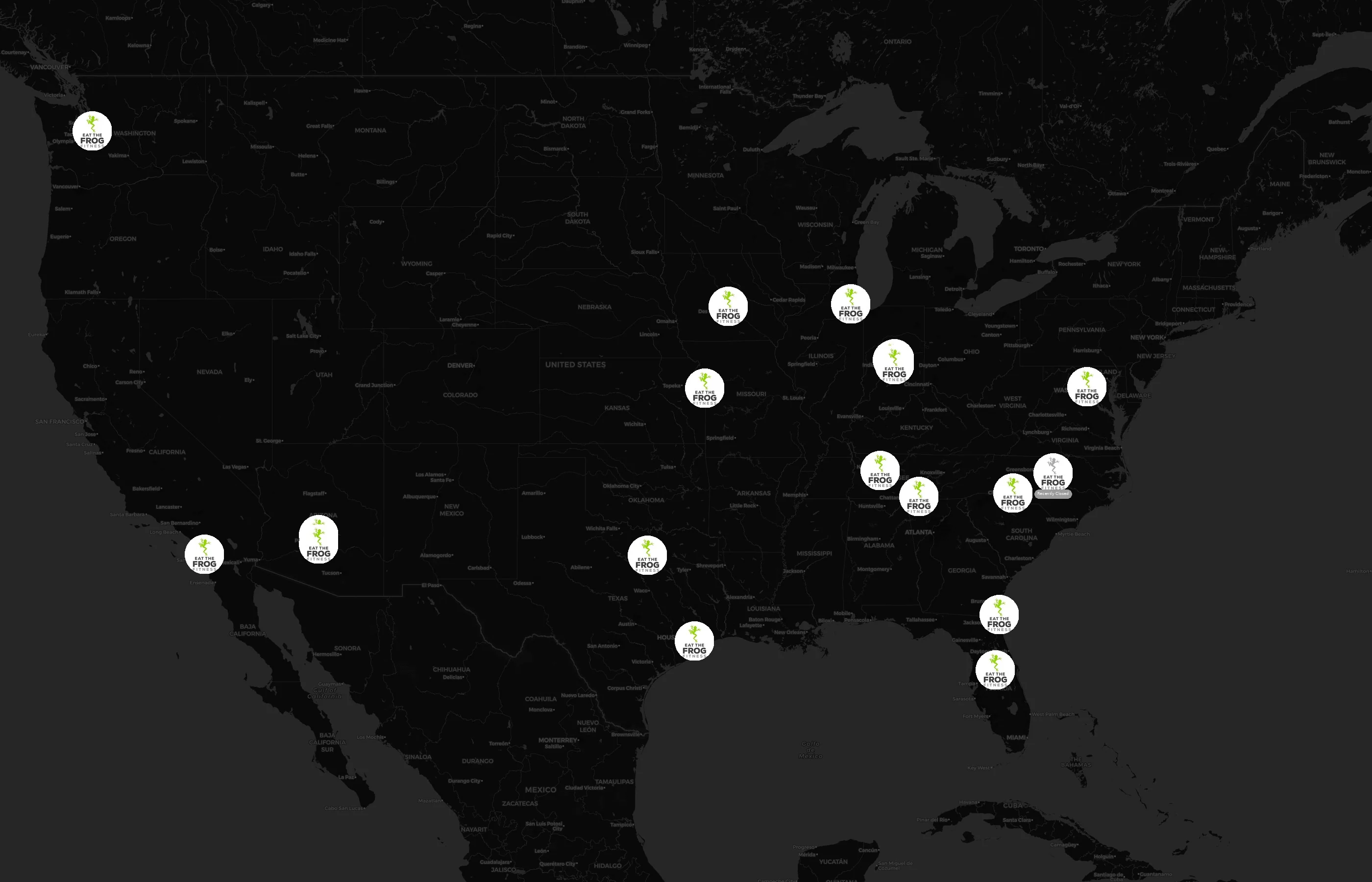 How many Eat The Frog Fitness are there in the United States of America?