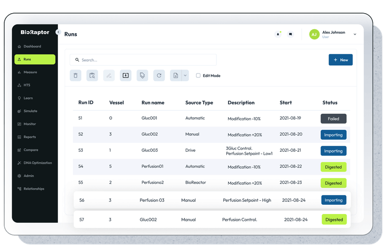 Bioprocessing data analytics platform
