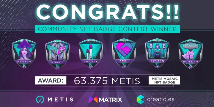 Matrix RPS Badge Contest Winner - Metis