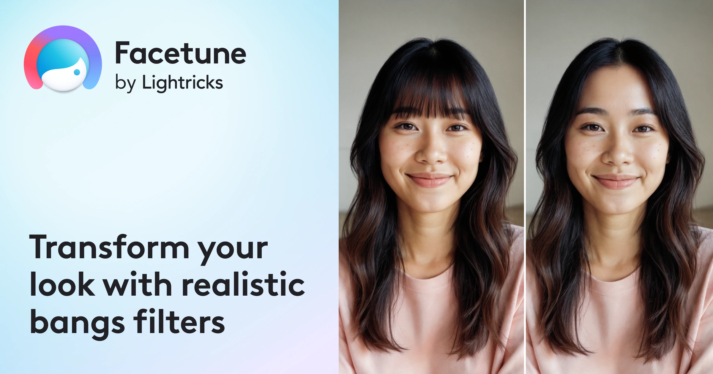 Try On Bangs Virtually: AI Bangs Filter | Facetune