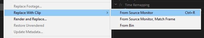 Exploring the Menus of Adobe Premiere Pro - Clip