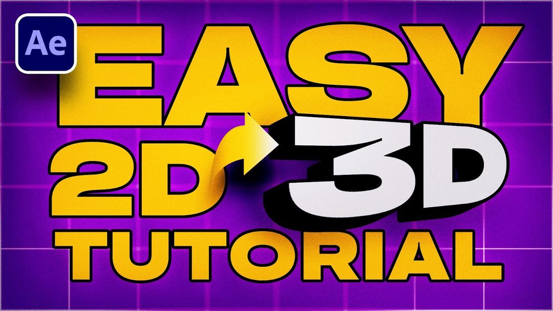 Easy 2D to 3D In After Effects