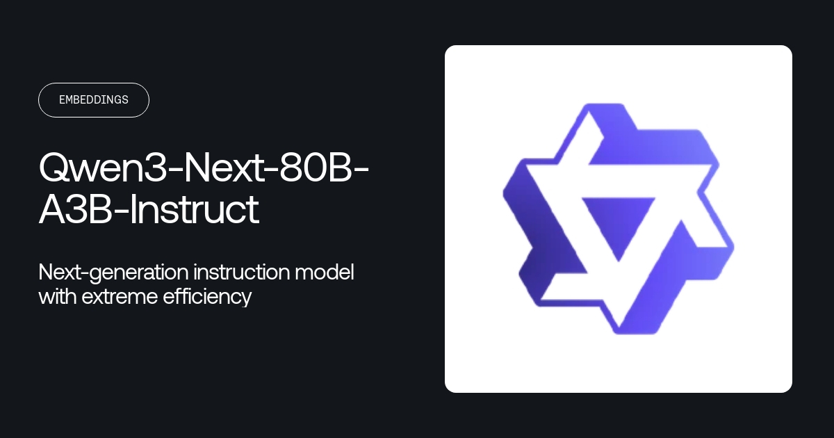 Qwen3-Next-80B-A3B-Instruct API | Together AI