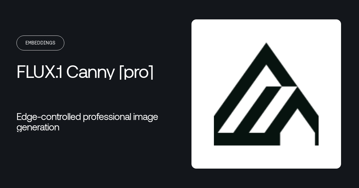 FLUX.1 Canny [pro] API | Together AI