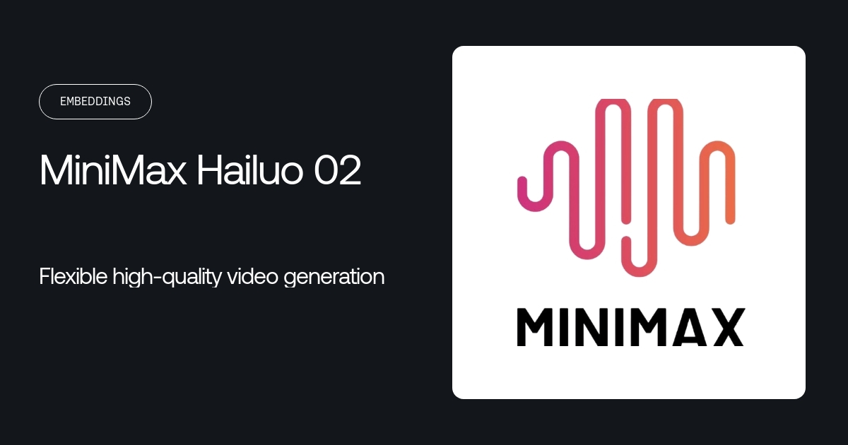 MiniMax Hailuo 02 API | Together AI