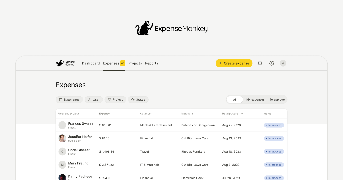 Expense Management Software | ExpenseMonkey - Simplest expense ...