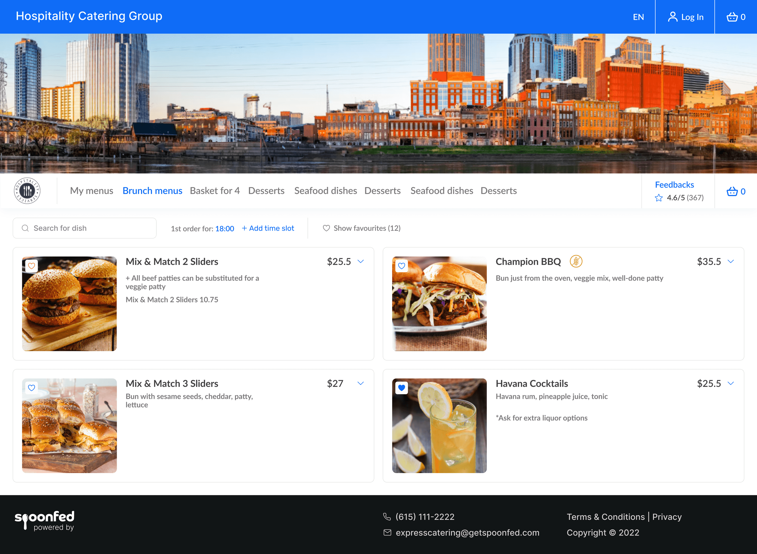 Online Ordering Systems for Caterers | Spoonfed