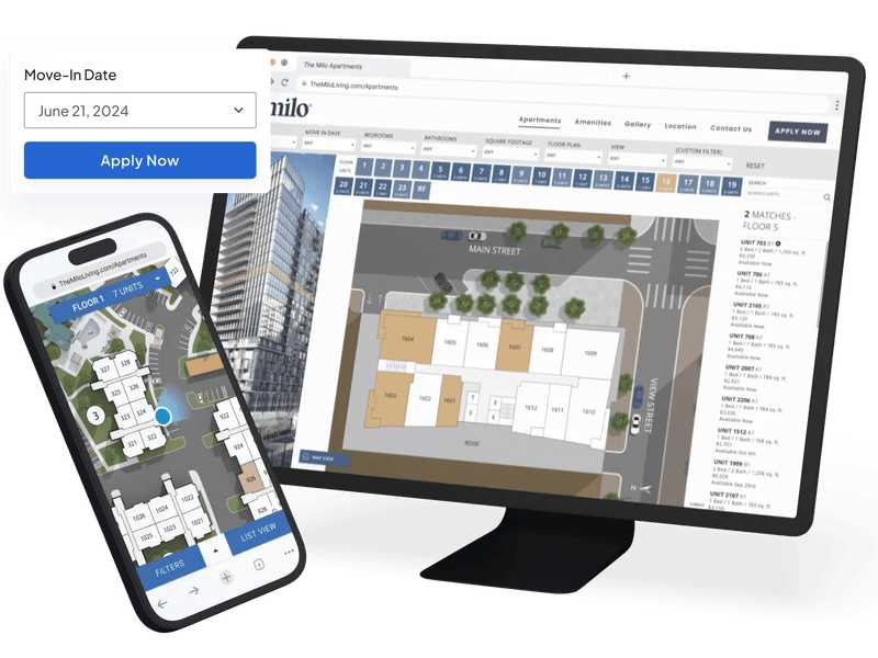 SightMap Features | Real-Time Availability, Apartment Location & More