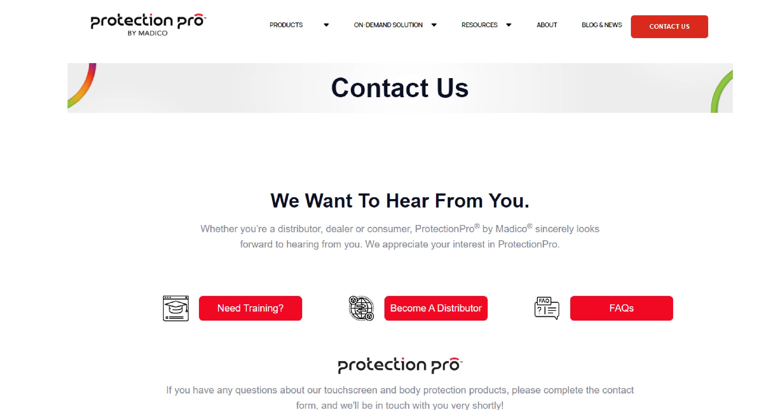 Contact Us at ProtectionPro® by Madico®