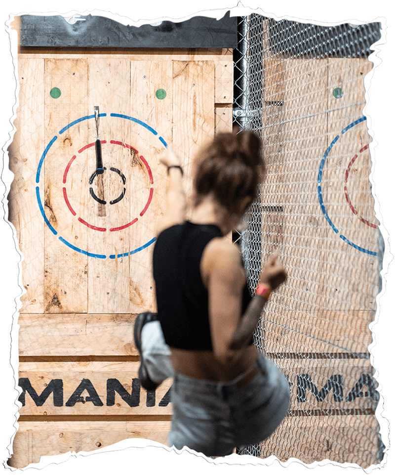 Axe Throwing Northbridge | Group Fun & Parties | MANIAX Axe Throwing