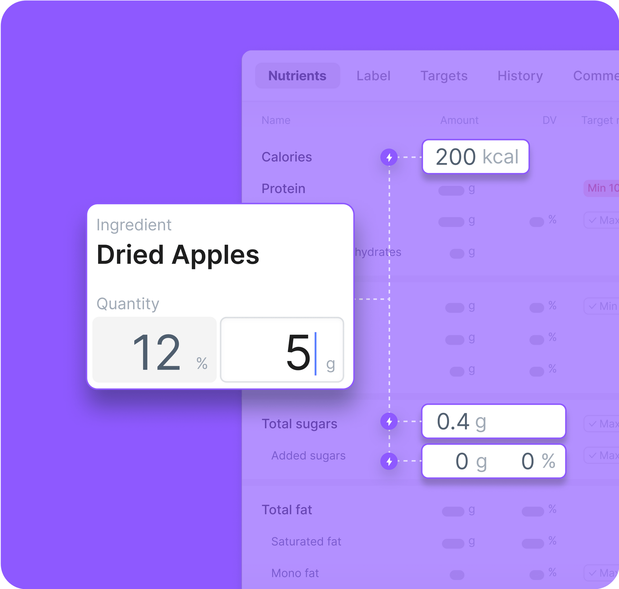ENTR - Product Development and Nutrition Labeling Software