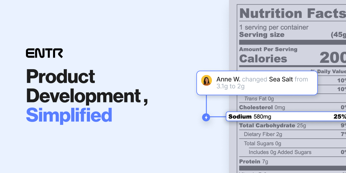 ENTR - Product Formulation and Nutrition Labeling Resources