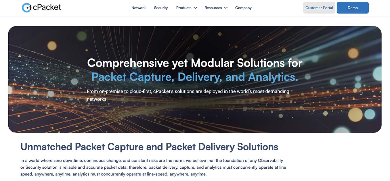 Packet Broker & Packet Capture Product Suite | cPacket