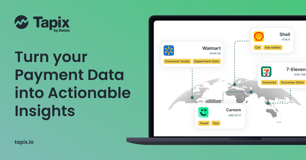 Logotipo del comerciante | Punto de datos enriquecido | Tapix por Dateio