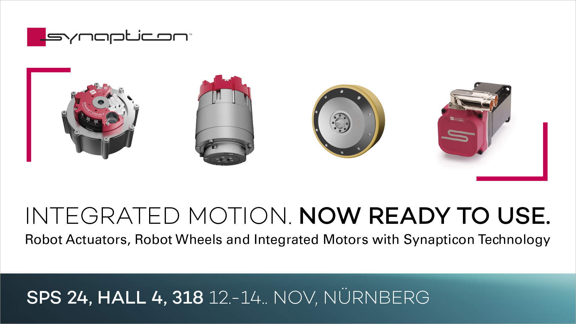 Synapticon™ | Motion Control | Tradefairs SPS Nuremberg 24