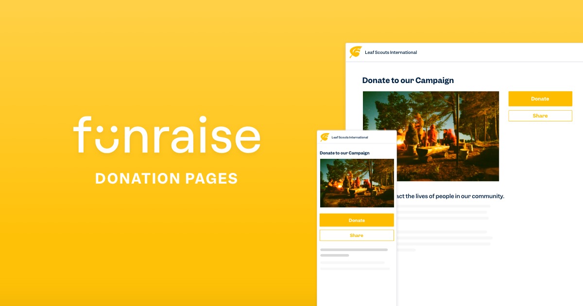Donation Pages