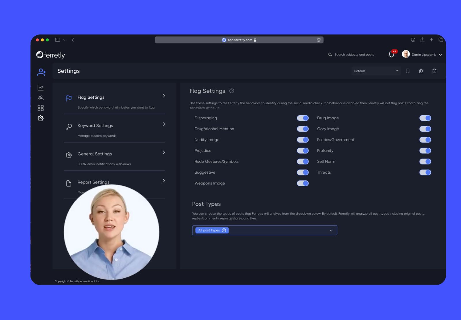 Home - Ferretly - AI-powered social media screening