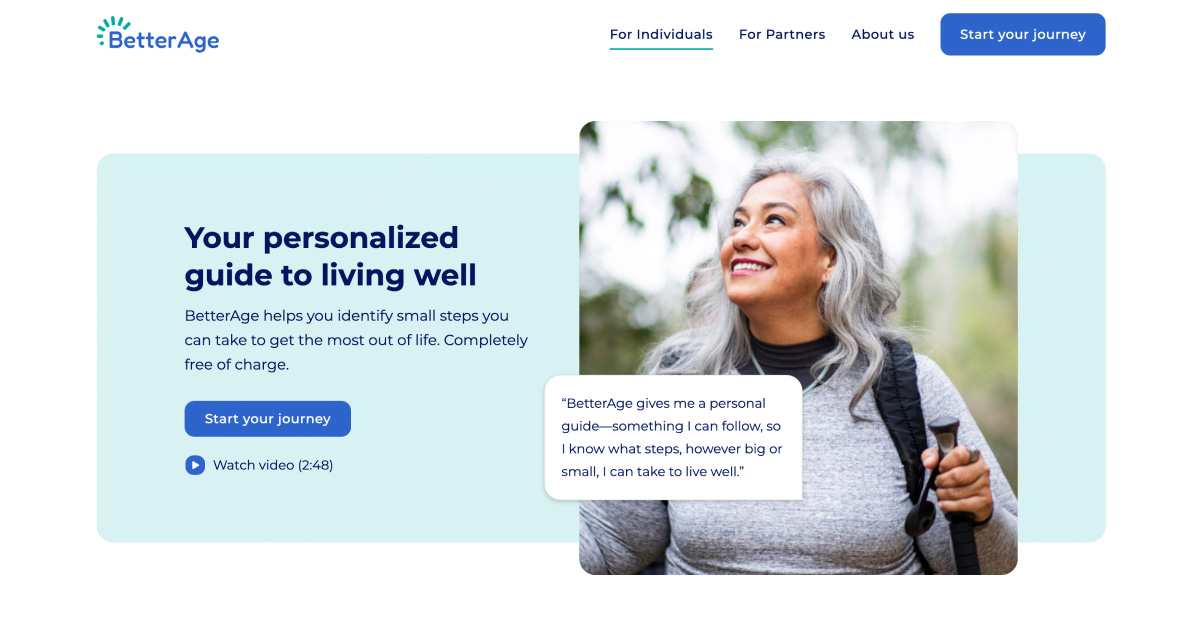 BetterAge: Your personalized guide to living well