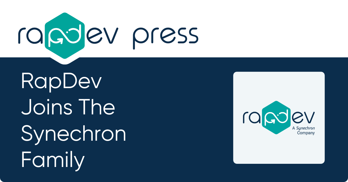RapDev Press Releases | RapDev Joins The Synechron Family