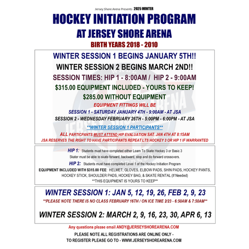 Jersey Shore Arena - Hockey