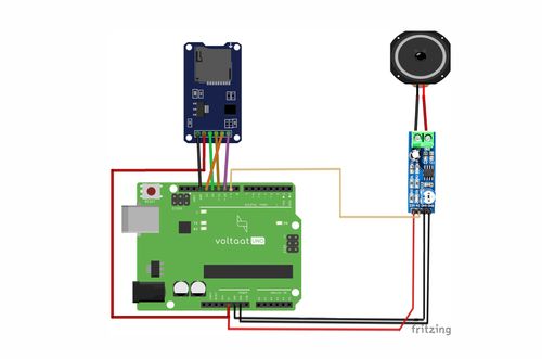 Voltaat Learn - Play music from sd card on 3W Speaker by arduino