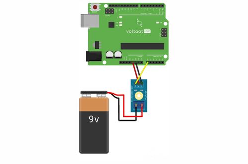 Voltaat Learn - Measure dc voltage with arduino